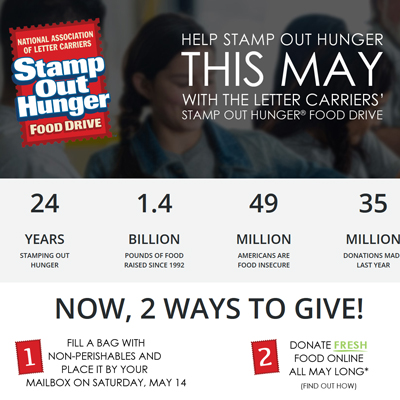 Letter Carriers’ ‘Stamp Out Hunger’ Food Drive | National Association ...
