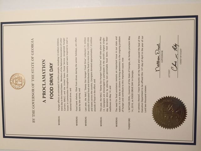 Official proclamations | National Association of Letter Carriers AFL-CIO