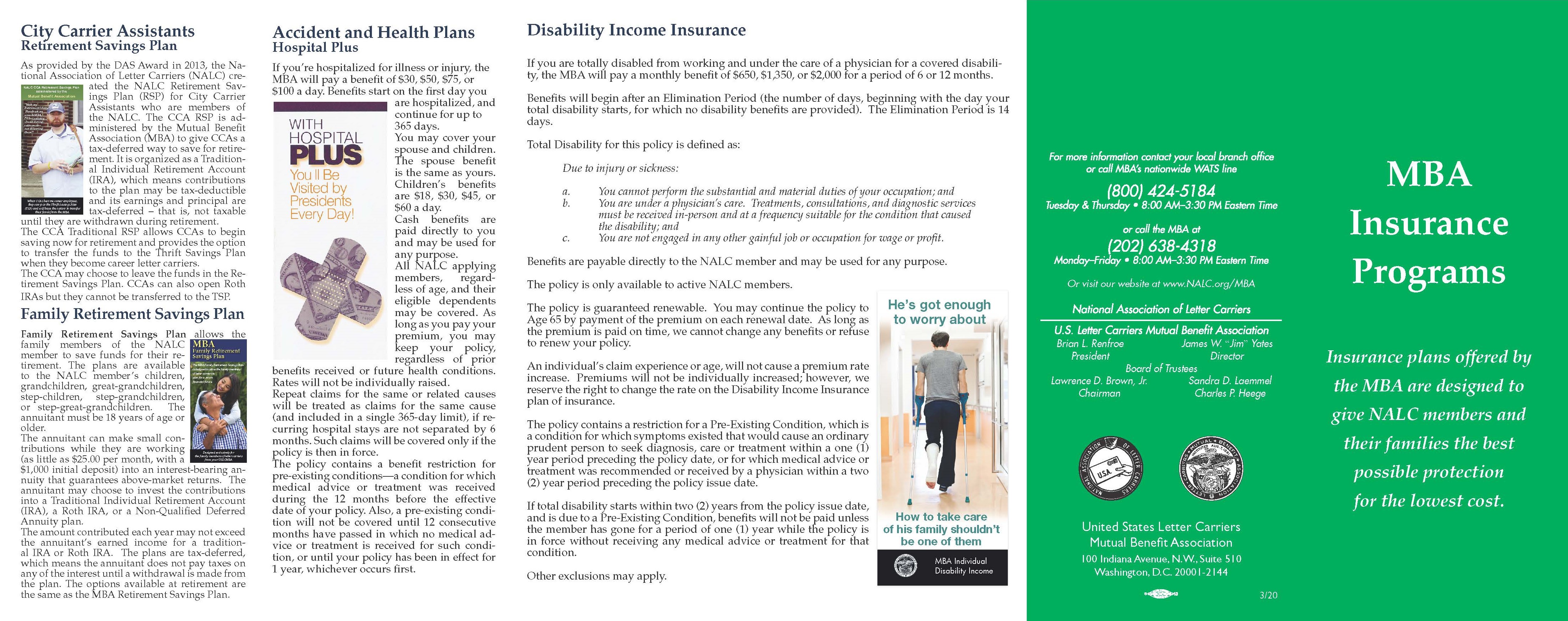 MBA Brochures, Applications and Forms | National Association of Letter ...